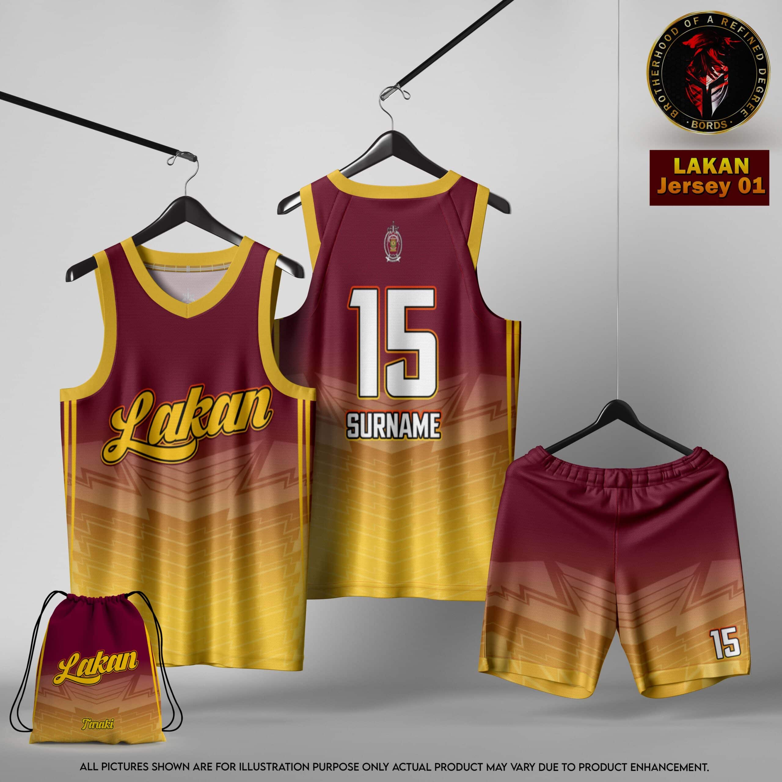 Lakan Jersey 01 (w/ drawstring bag) - BORDS