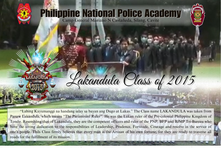 The PNPA LAKANDULA Class of 2015 - BORDS